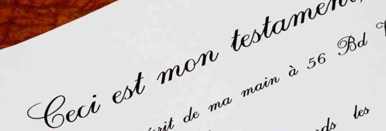 Belgique : la particularité d’un testament olographe